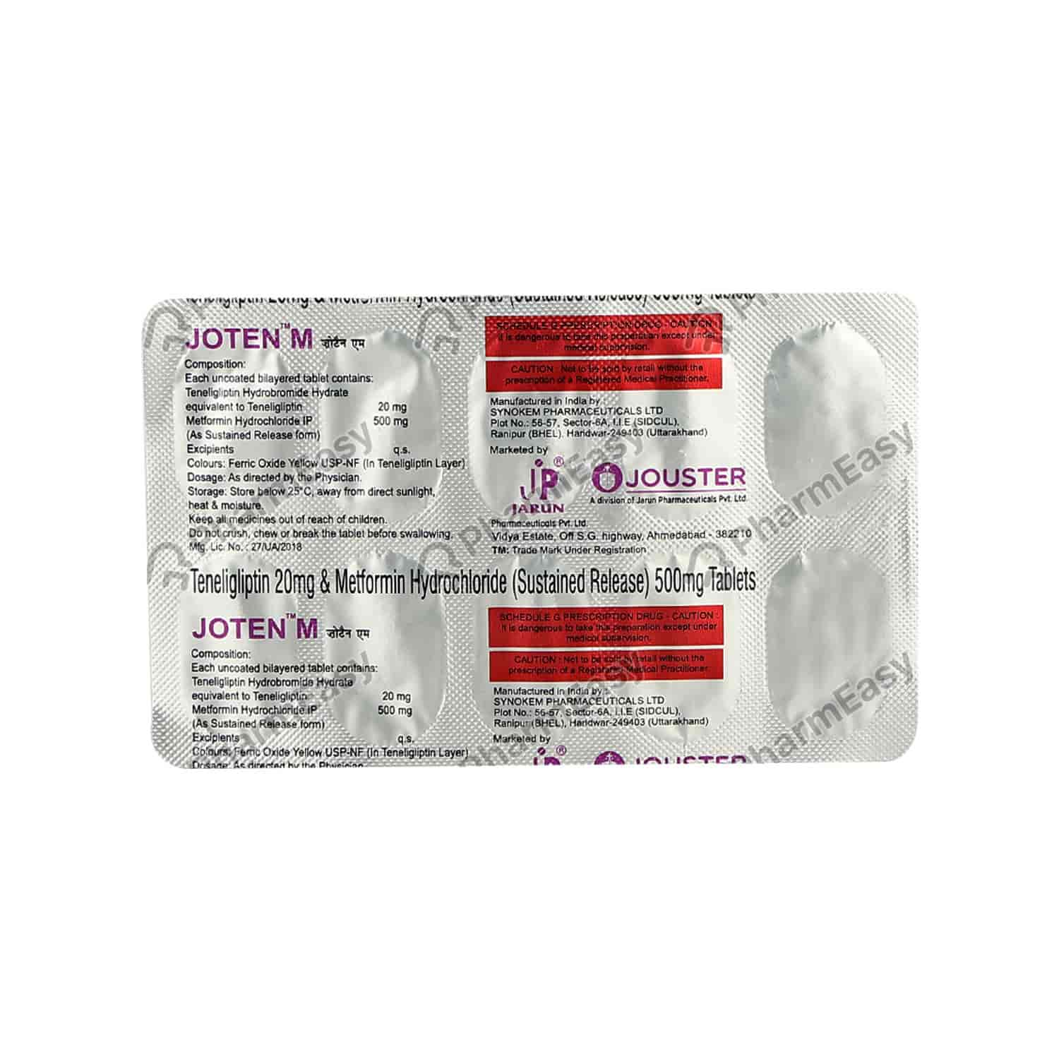 Joten M Tab 10'S - Uses, Side Effects, Dosage, Composition & Price ...
