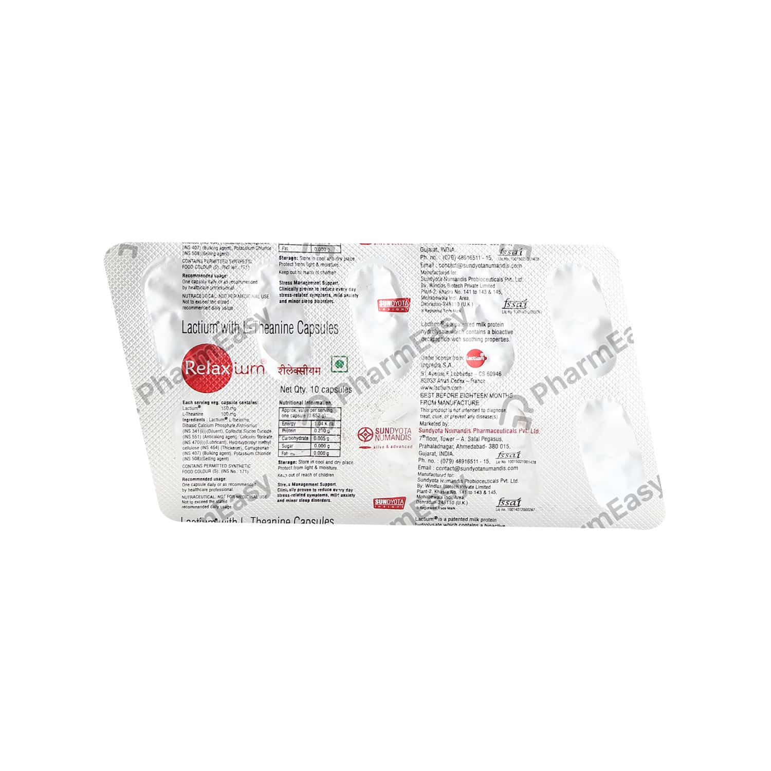 Buy Relaxium 150 MG Capsule (10) Online at Flat 18% OFF* | PharmEasy