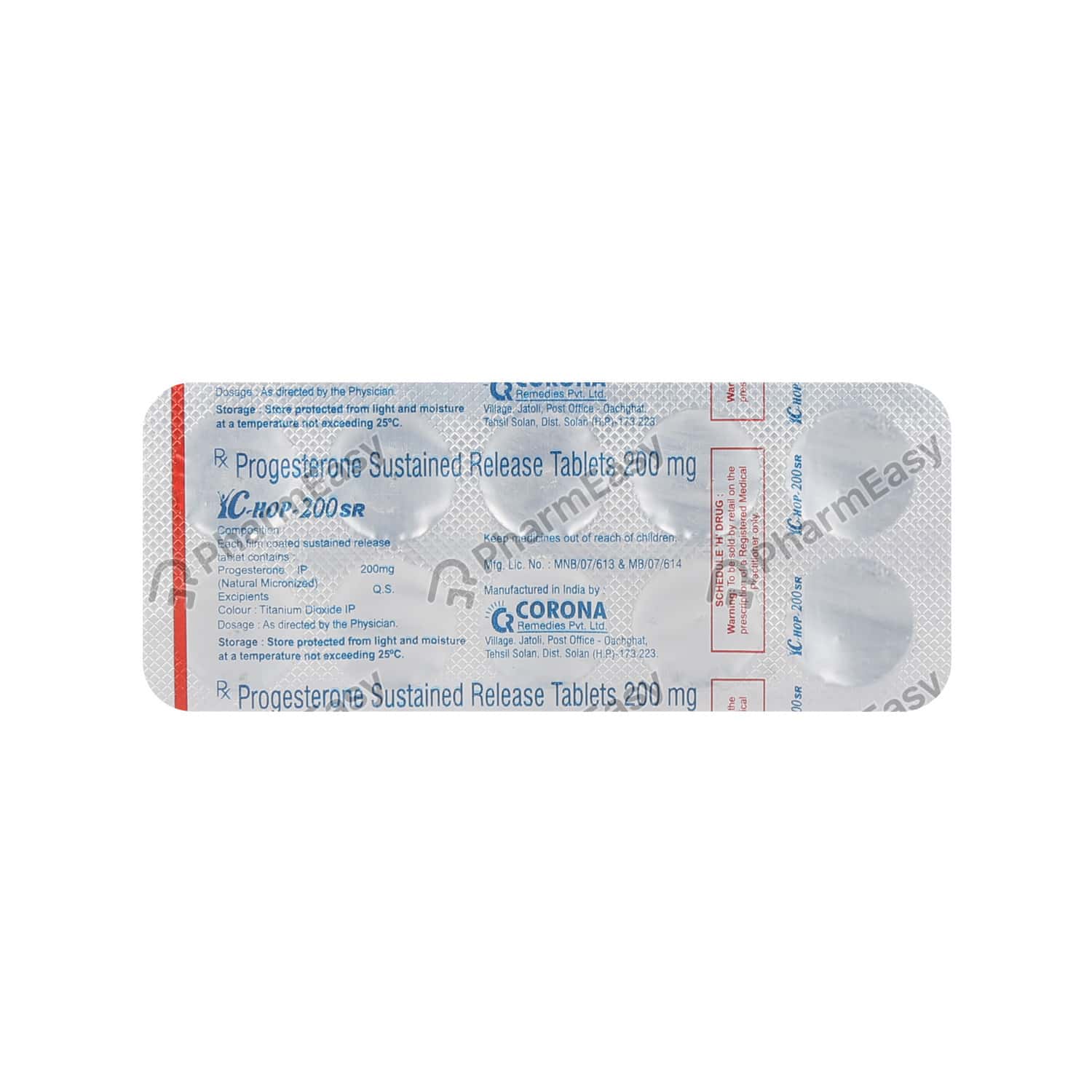 C Hop Sr 200 MG Tablet (10) - Uses, Side Effects, Dosage, Composition ...