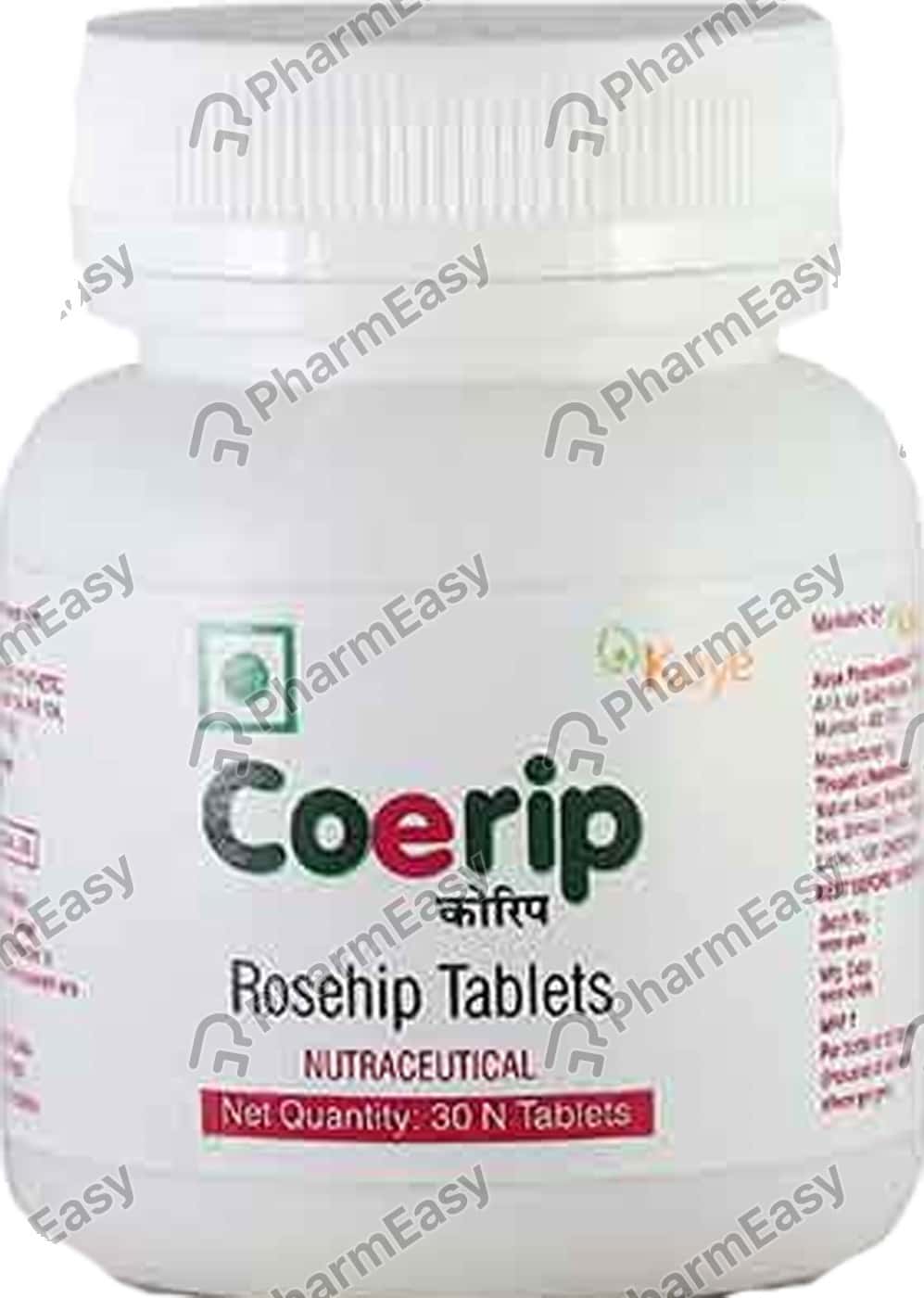 Buy COERIP BOTTLE OF 30 TABLETS Online & Get Upto 60% OFF at PharmEasy