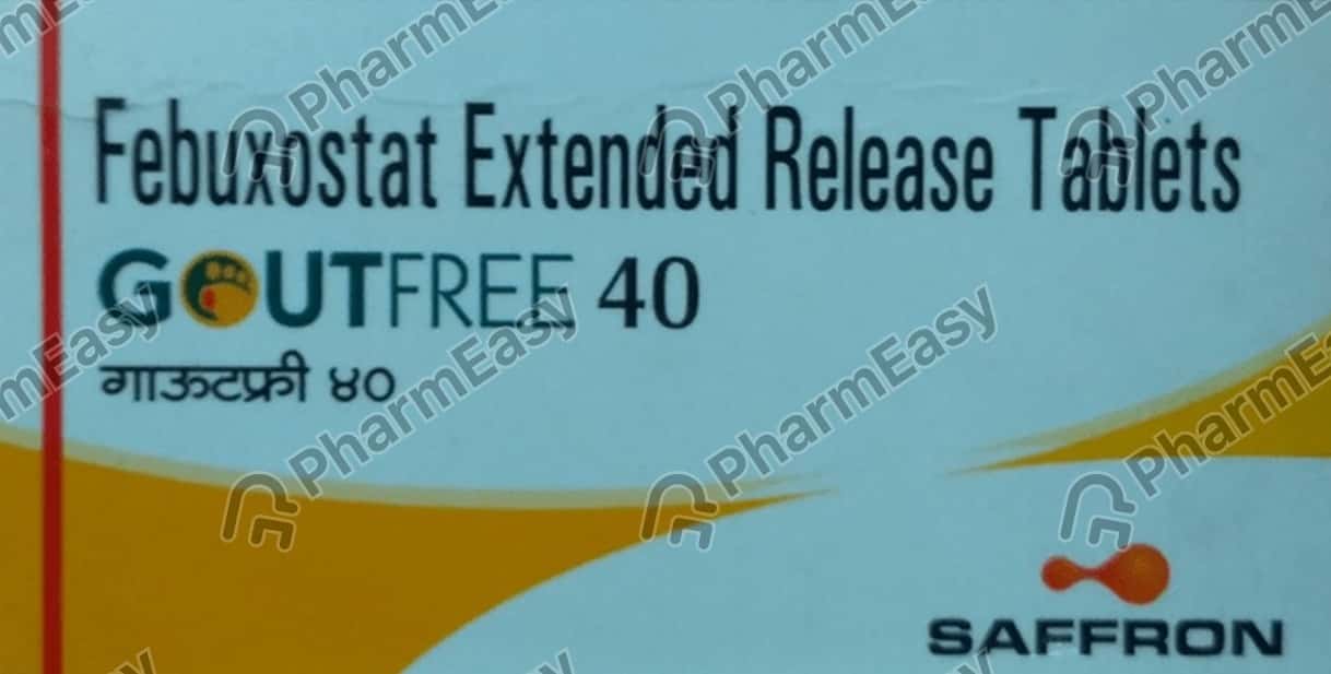 Goutfree Er 40 MG Tablet (10): Uses, Side Effects, Price & Dosage ...