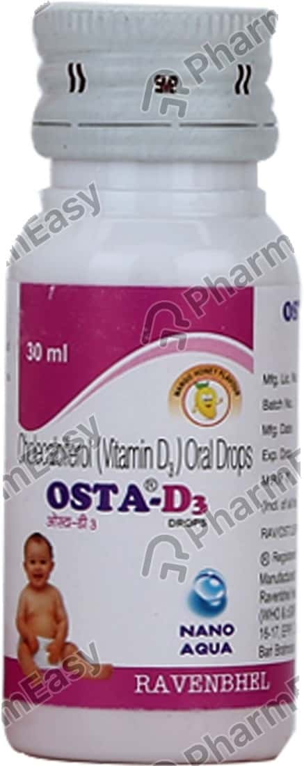 Osta D3 800 IU/ML Oral Drop (30): Uses, Side Effects, Price, Dosage ...