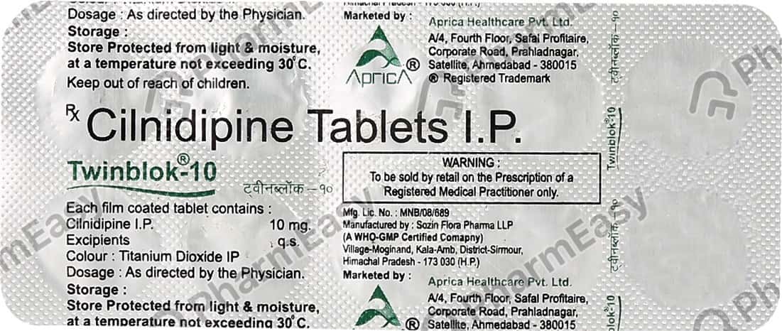 Cilacar 10 MG Tablet (10): Uses, Side Effects, Price & Dosage | PharmEasy