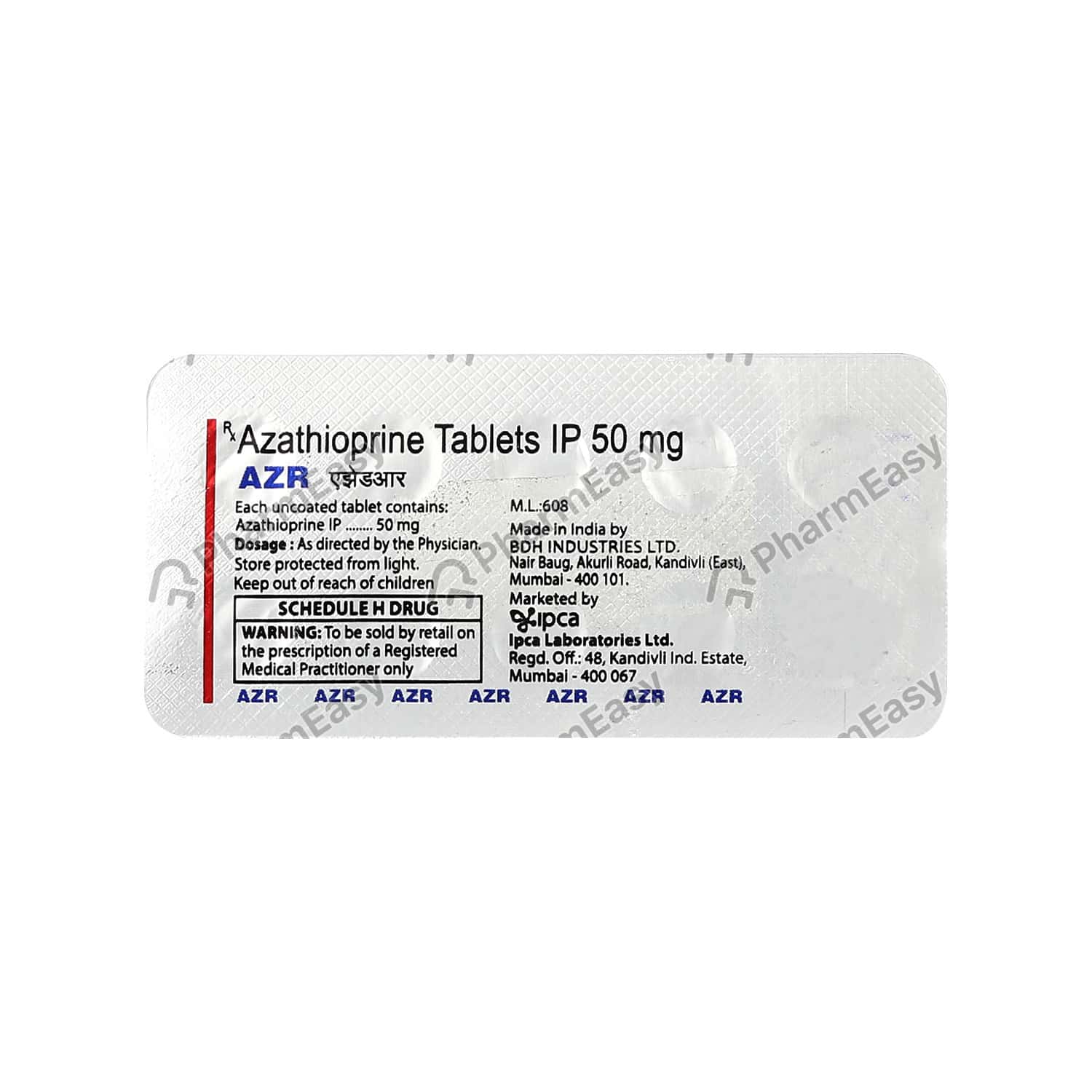 Buy Azr 50 MG Tablet (10) Online at Flat 18% OFF* | PharmEasy