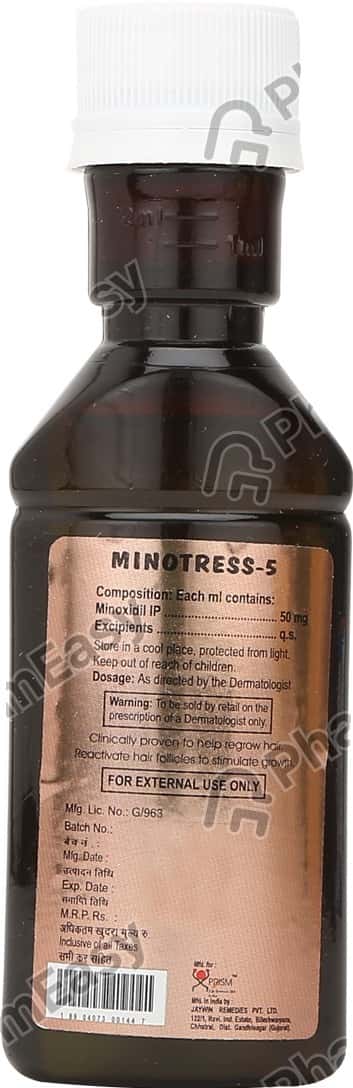 Minotress 5 %W/V Skin Solution (60): Uses, Side Effects, Price & Dosage ...