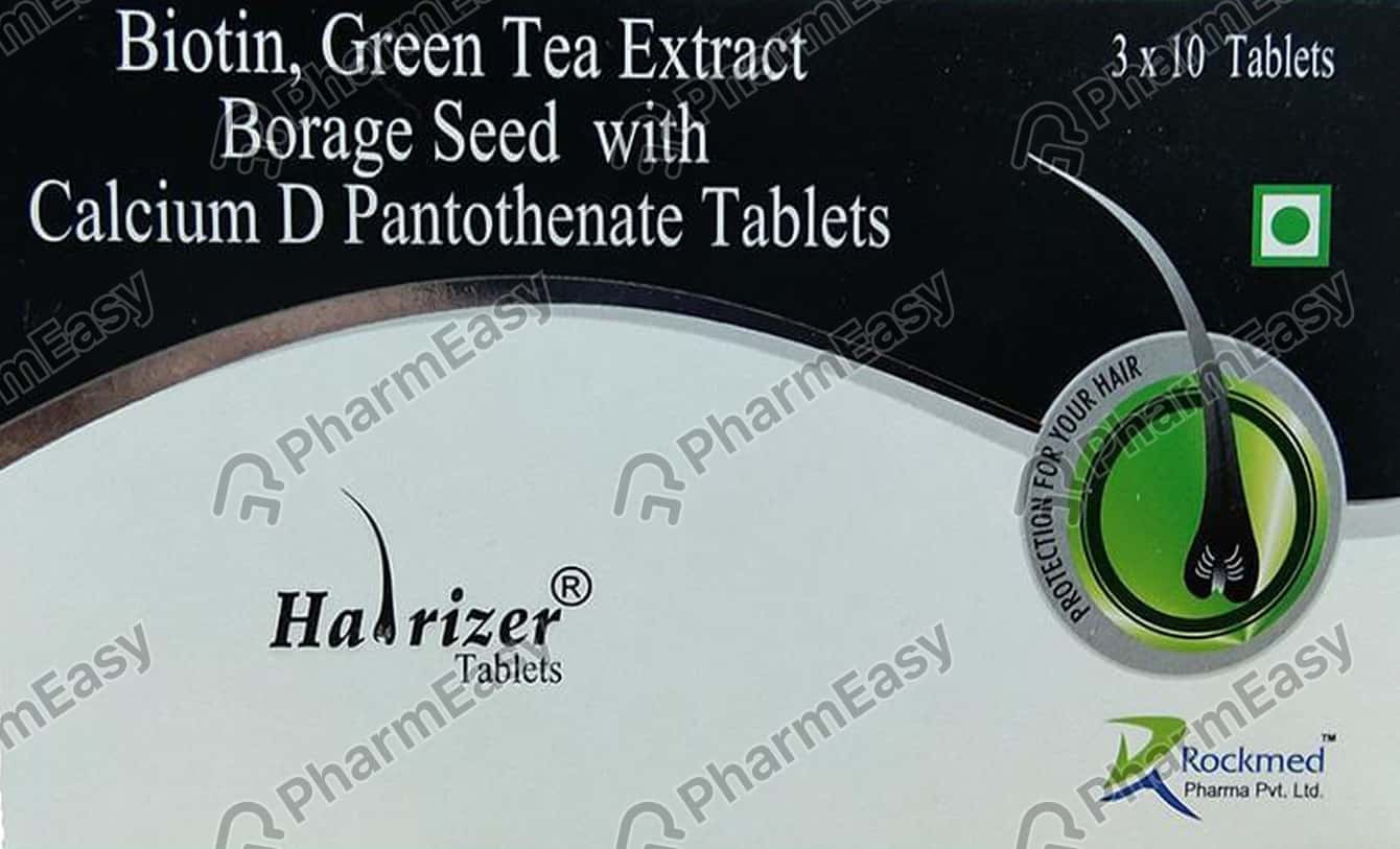 Buy Hairizer Tablet (10) Online at Flat 15% OFF | PharmEasy