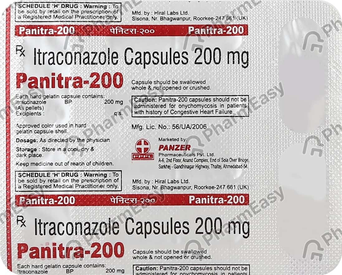 Panitra 200 MG Capsule (4): Uses, Side Effects, Price, Dosage ...