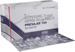 Preva As 150 Strip Of 15 Tablets: Uses, Side Effects, Price & Dosage ...