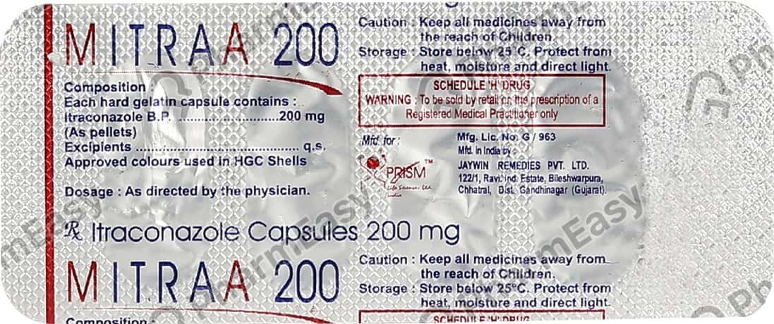 Mitraa 200 MG Capsule (4): Uses, Side Effects, Price & Dosage | PharmEasy