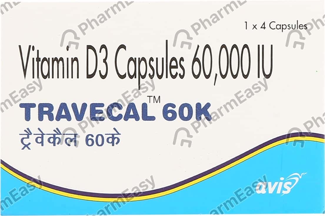 Travecal 60000 IU Capsule (4): Uses, Side Effects, Price & Dosage ...