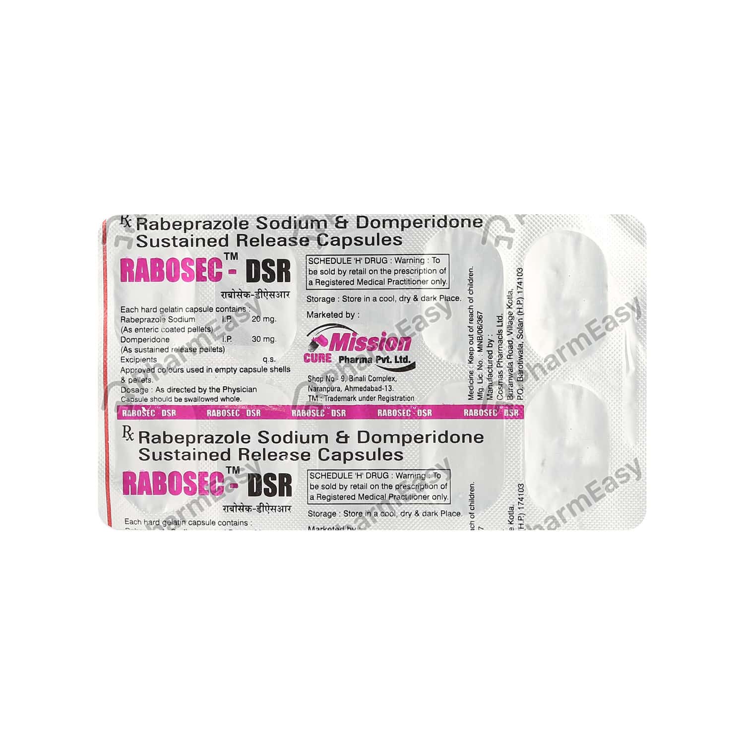 Rabosec Dsr Strip Of 10 Capsules - Uses, Side Effects, Dosage ...
