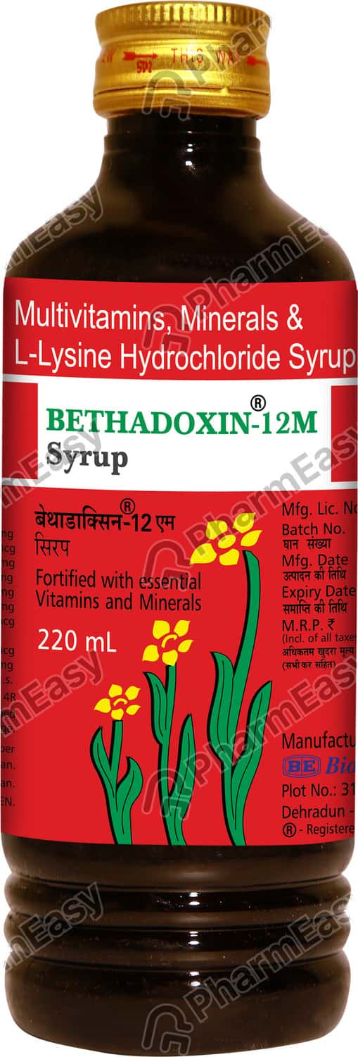 Buy Bethadoxin 12m Bottle Of 220ml Syrup Online & Save Up to 24% at PharmEasy