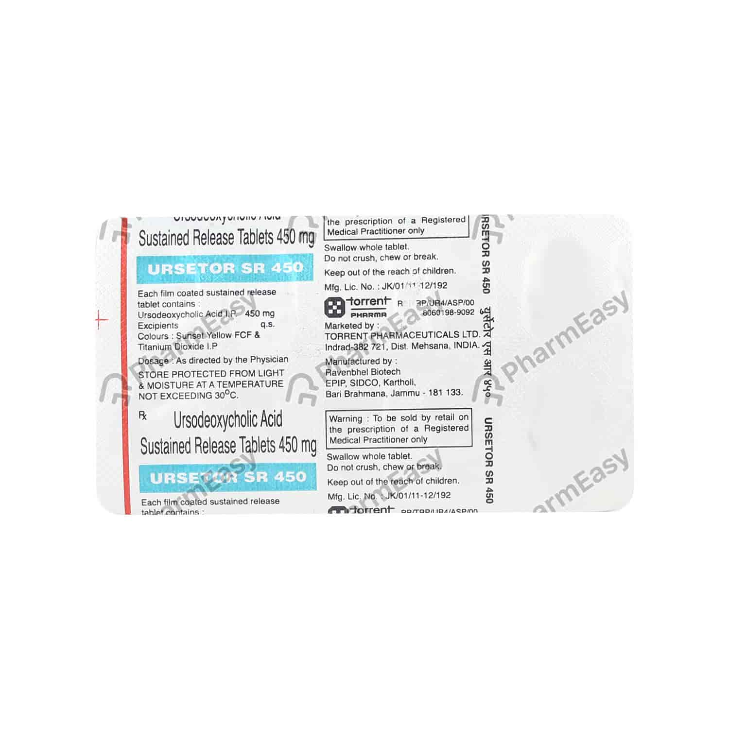 Buy Ursetor Sr 450mg Strip Of 10 Tablets Online at Flat 18% OFF ...
