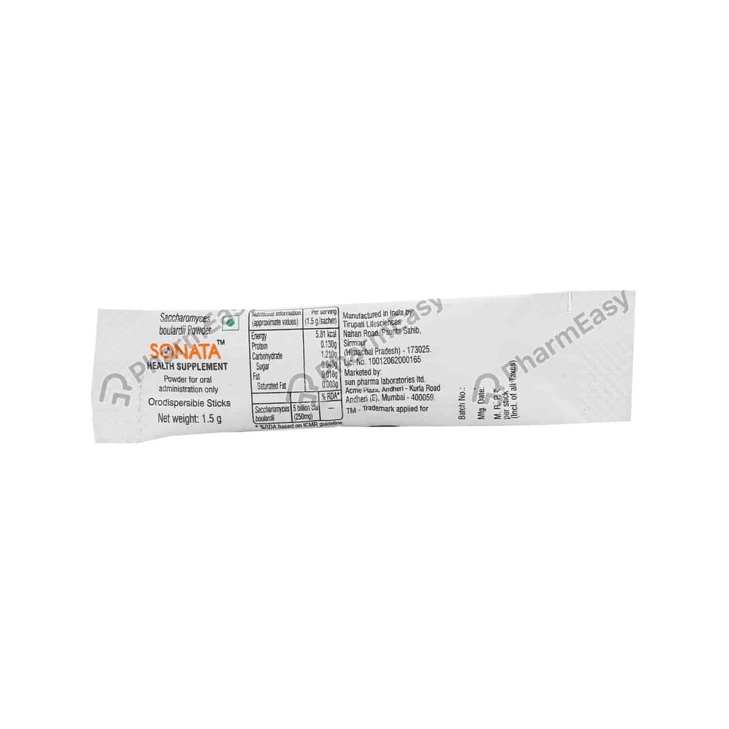 Buy Sonata Orodispersible Sticks 1.5gm Online at flat 15% off | PharmEasy