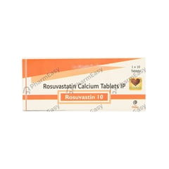 Rosuvastin 10 MG Tablet (10) - Uses, Side Effects, Dosage, Composition ...