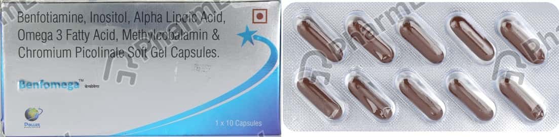 Buy Benfomega Strip Of 10 Capsules Online at Flat 15% OFF | PharmEasy
