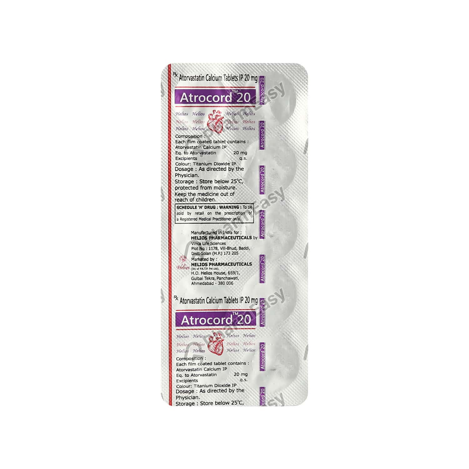 Atrocord 20 MG Tablet (10): Uses, Side Effects, Price, Dosage ...