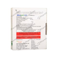 Glimipack M2 Tab 10'S - Uses, Side Effects, Dosage, Composition & Price ...