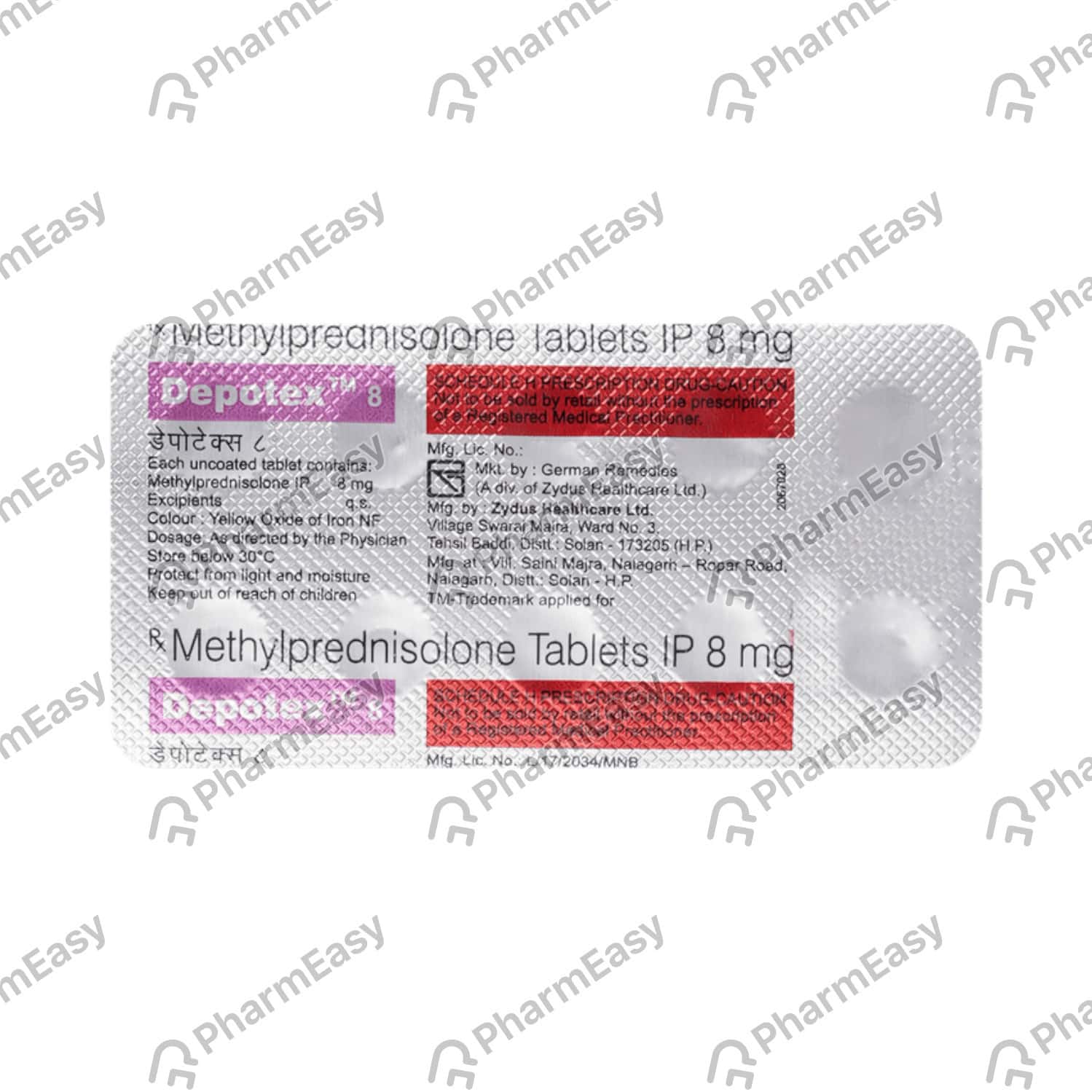 Depotex 8 MG Tablet (10): Uses, Side Effects, Price & Dosage | PharmEasy