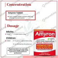 Buy AMYRON TABLETS 30'S Online & Get Upto 60% OFF at PharmEasy