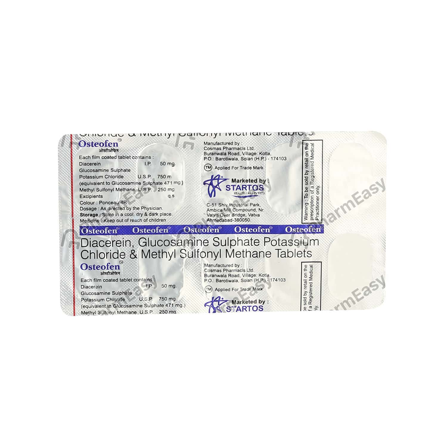 Osteofen 100 MG Tablet (10) - Uses, Side Effects, Dosage, Composition ...