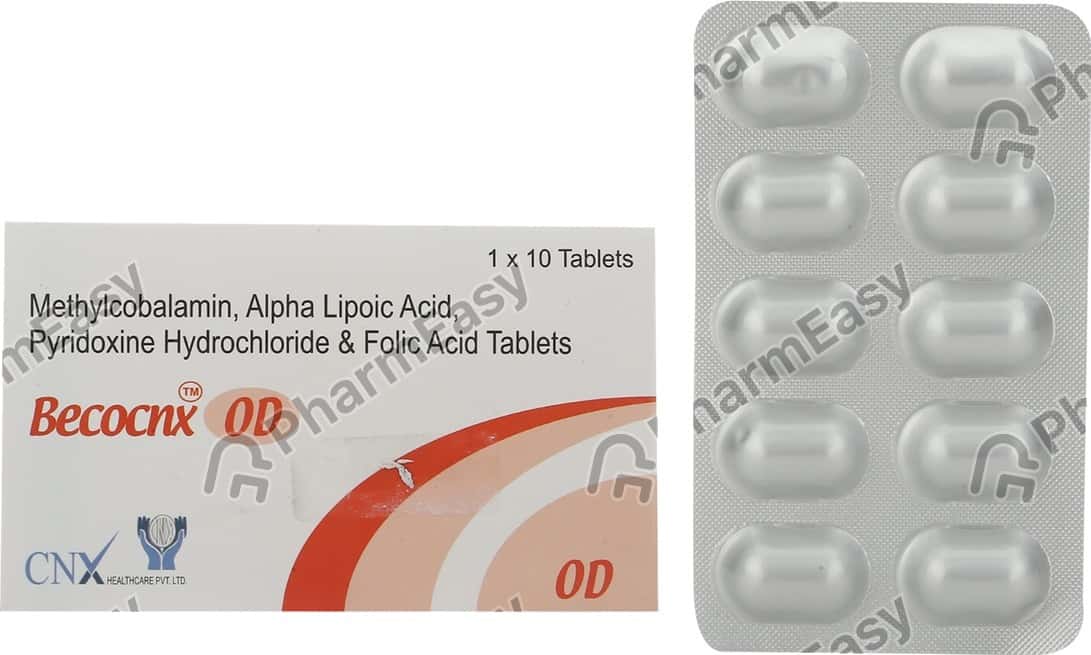 Becocnx Od Strip Of 10 Tablets: Uses, Side Effects, Price & Dosage ...