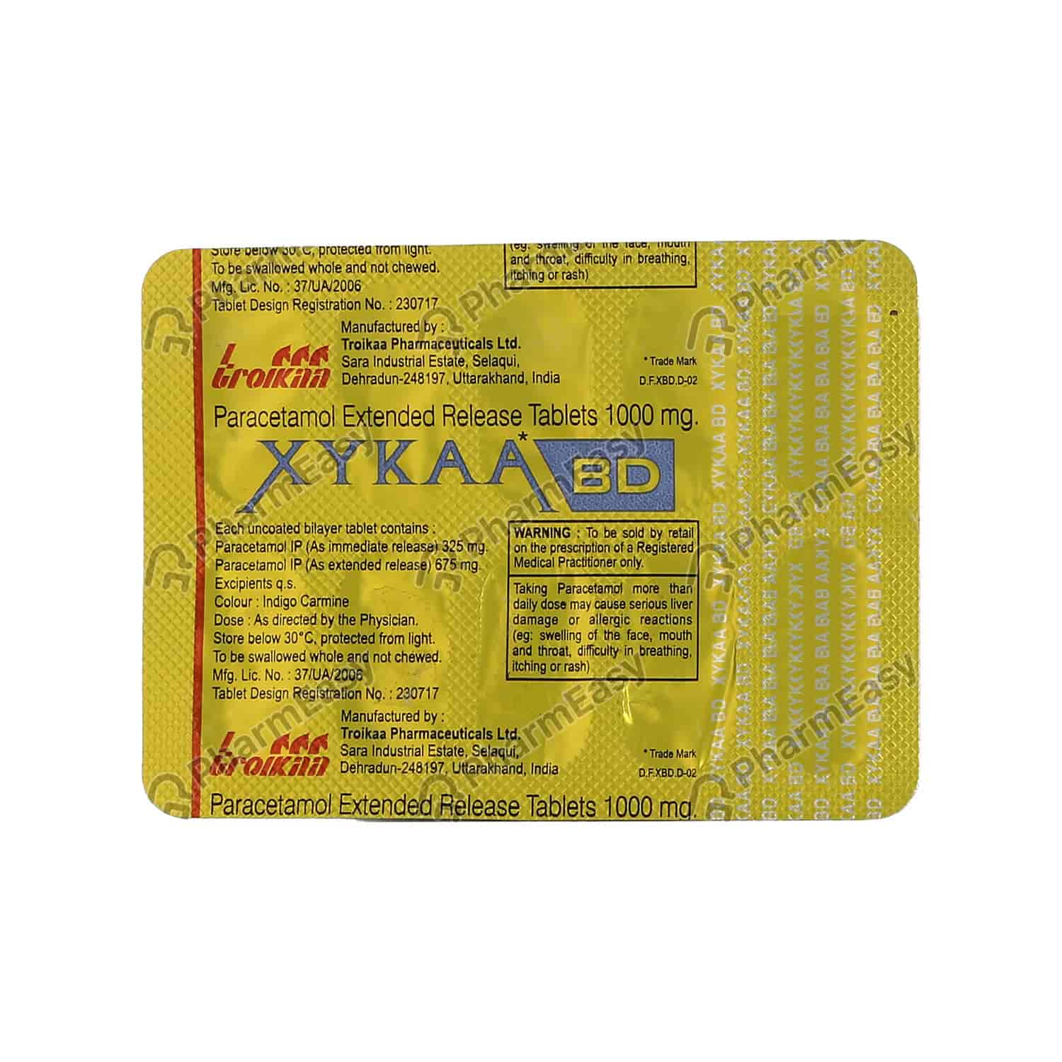 Xykaa Bd 1000mg Tab 10'S - Uses, Side Effects, Dosage, Composition ...