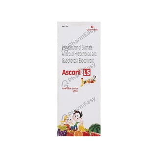 Ascoril Ls Junior Bottle Of 60ml Expectorant: Uses, Side Effects, Price ...