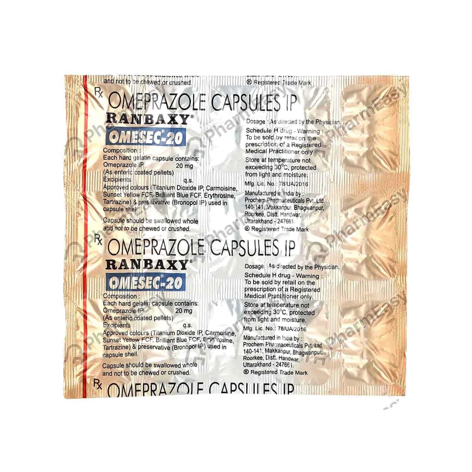 Buy Omesec 20mg Strip Of 15 Capsules Online at Flat 18% OFF* | PharmEasy