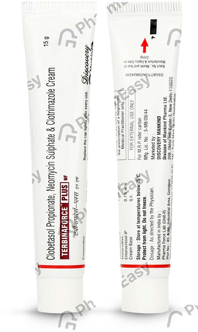 Terbinaforce Plus Nf Cream 15gm: Uses, Side Effects, Price & Dosage ...