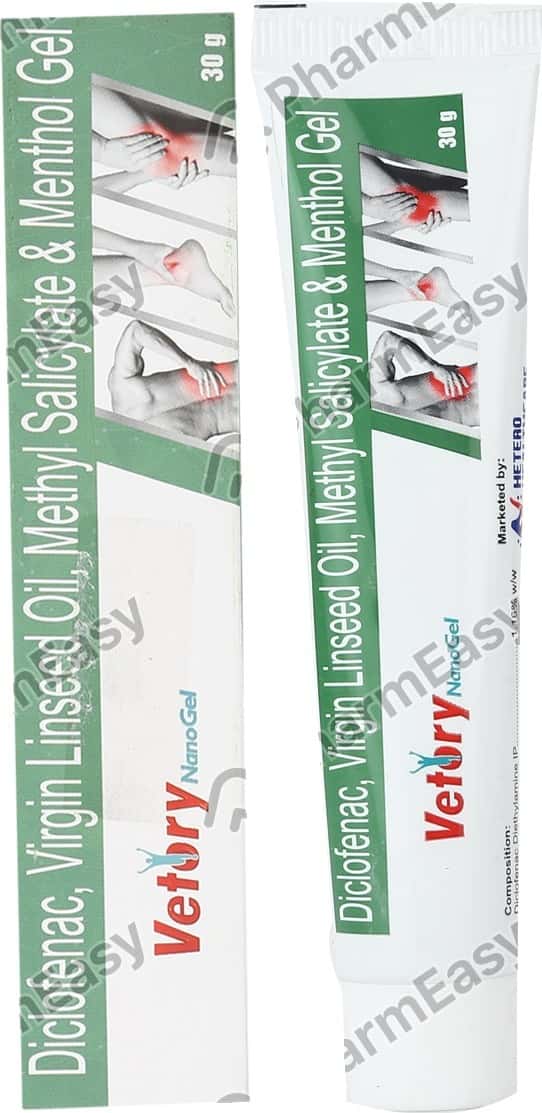 Vetory Nano Gel 30gm: Uses, Side Effects, Price & Dosage | PharmEasy