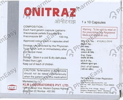 Onitraz 100 MG Capsule (10): Uses, Side Effects, Price & Dosage | PharmEasy