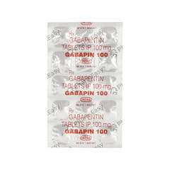 Gabapin 100 MG Tablet (15) - Uses, Side Effects, Dosage, Composition ...
