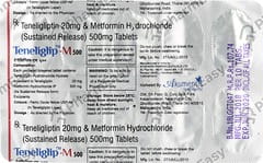 Teneliglip M 500 Strip Of 10 Tablets: Uses, Side Effects, Price ...