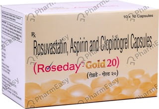 Roseday Gold 20 Strip Of 10 Capsules: Uses, Side Effects, Price, Dosage ...