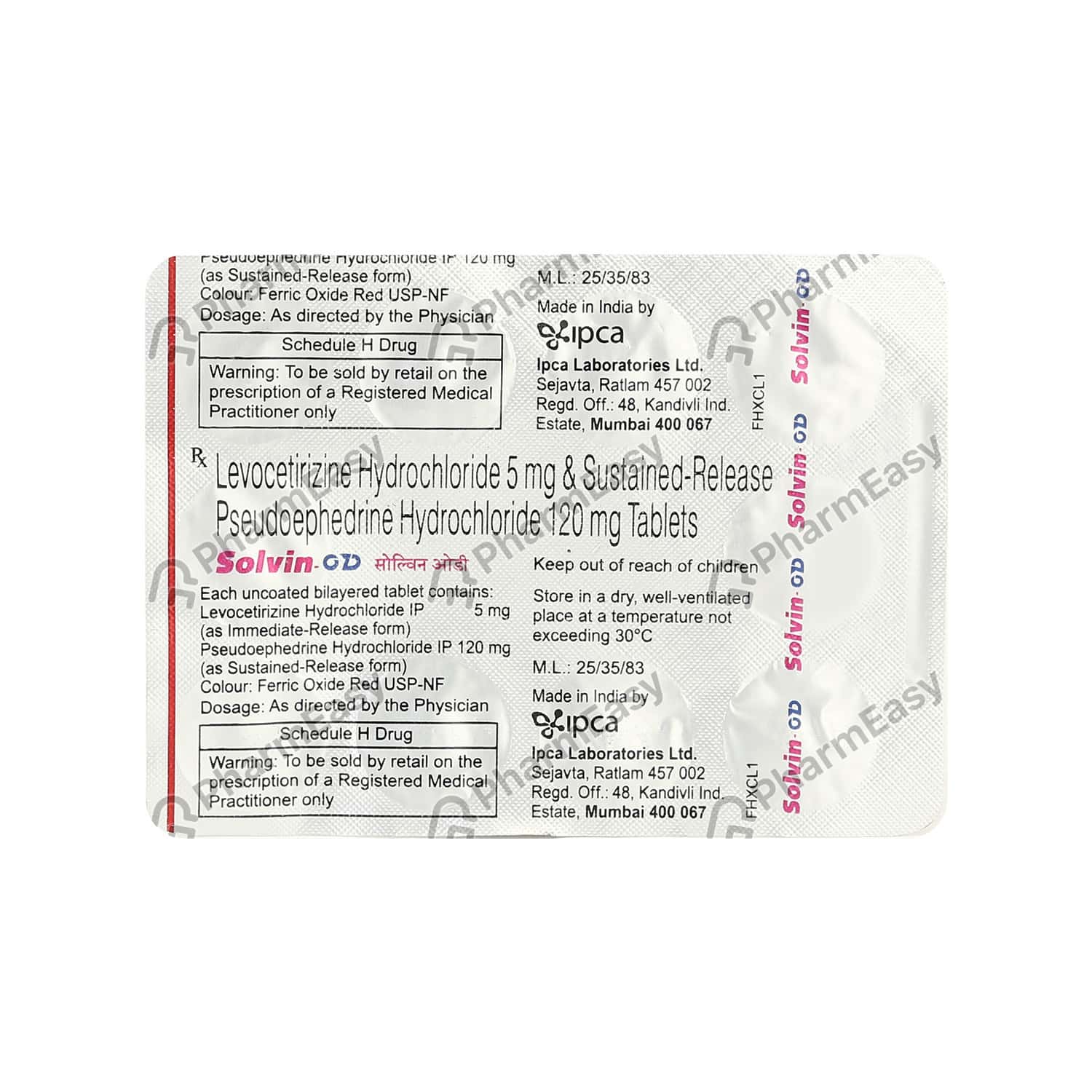 Solvin Od Strip Of 10 Tablets: Uses, Side Effects, Price & Dosage ...