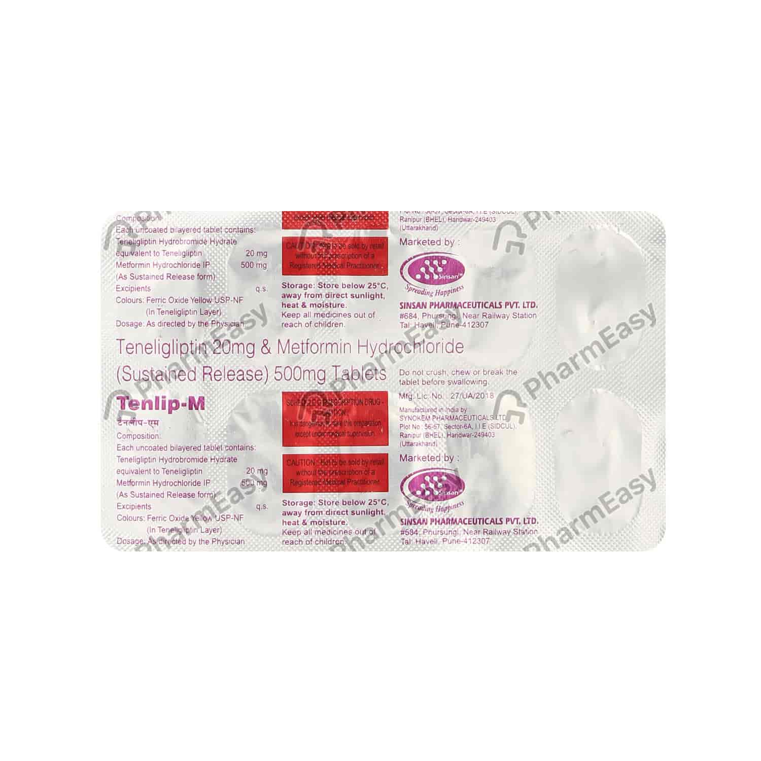 Tenlip M Tab 10'S - Uses, Side Effects, Dosage, Composition & Price ...