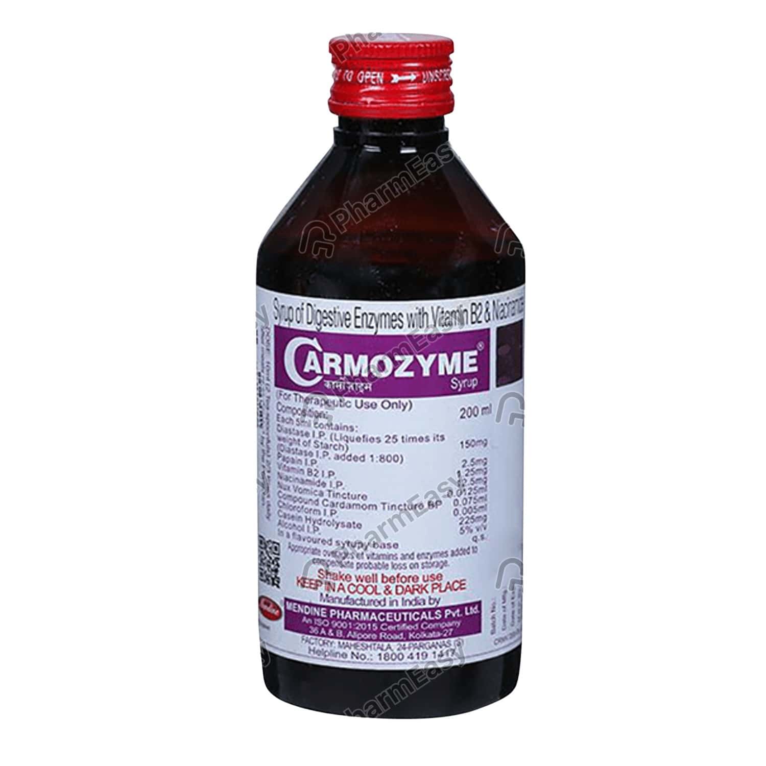 Buy Carmozyme Bottle Of 200ml Syrup Online & Save Up to 24% at PharmEasy