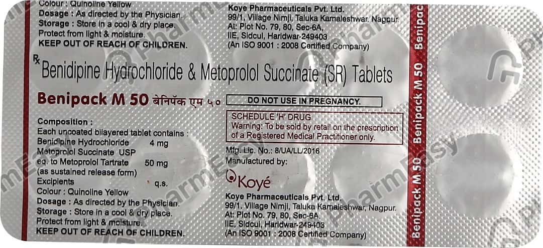 Buy Benipack M 50 Strip Of 10 Tablets Online at Flat 15% OFF | PharmEasy