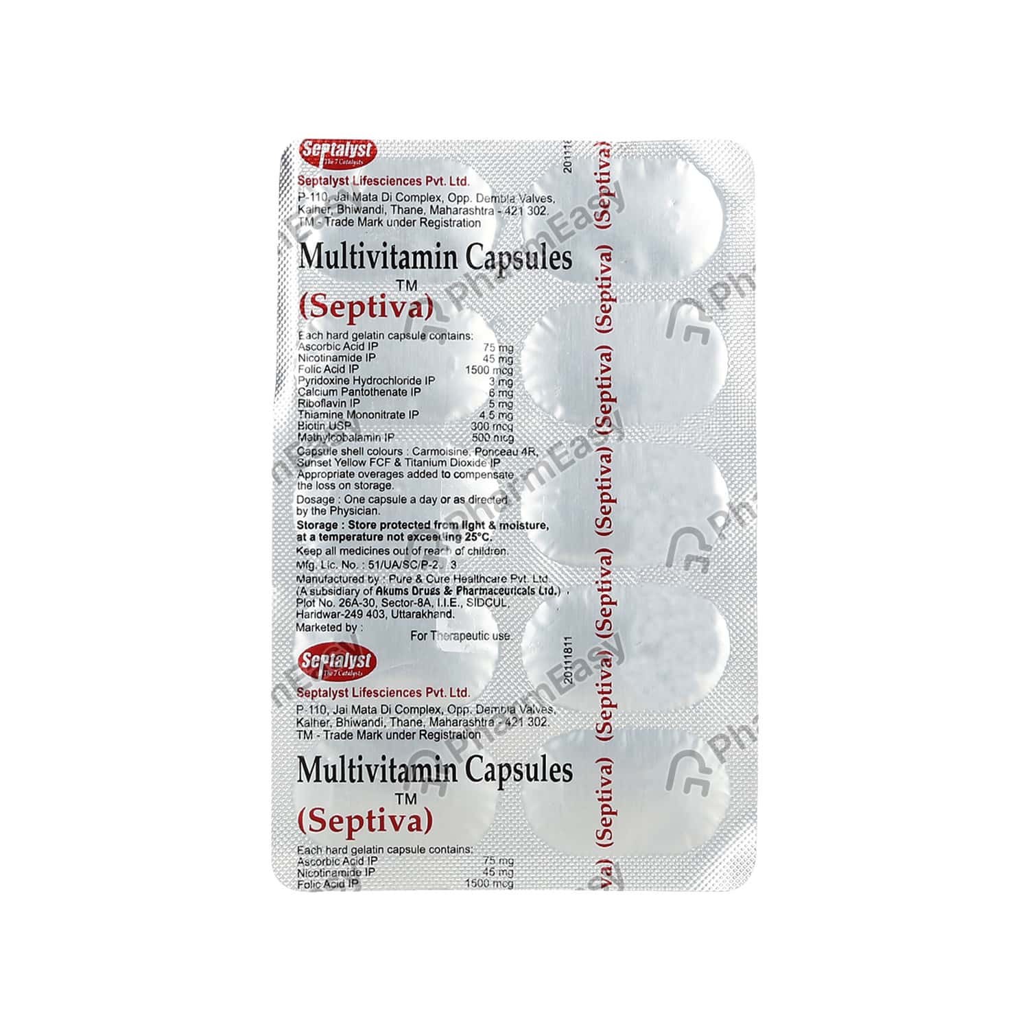 Buy Septiva Tablet (10) Online at Flat 18% OFF* | PharmEasy