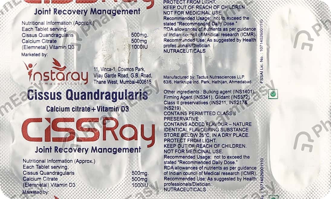 Buy Cissray Strip Of 10 Tablets Online at Flat 15% OFF | PharmEasy