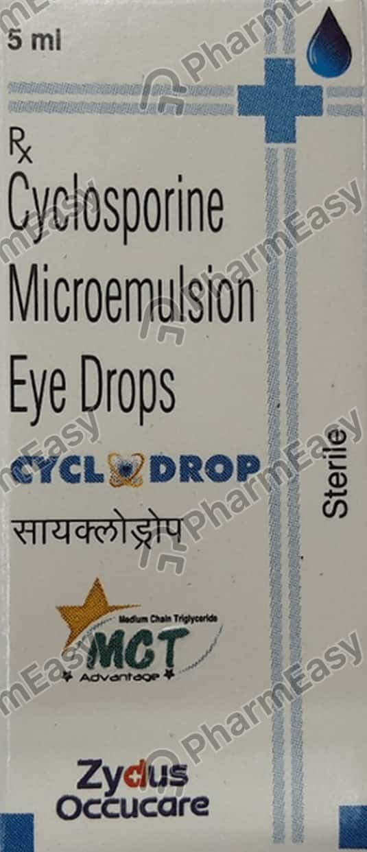Buy Cyclodrop 0.5 MG Eye Drop (5) Online at Flat 15% OFF | PharmEasy