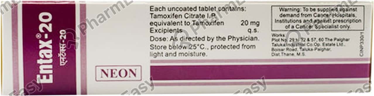 Entax 20 MG Tablet (10): Uses, Side Effects, Price & Dosage | PharmEasy