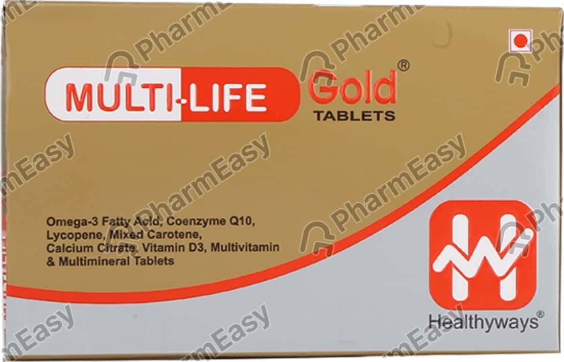 Buy Multi Life Gold Tablet (10) Online at Flat 15% OFF | PharmEasy