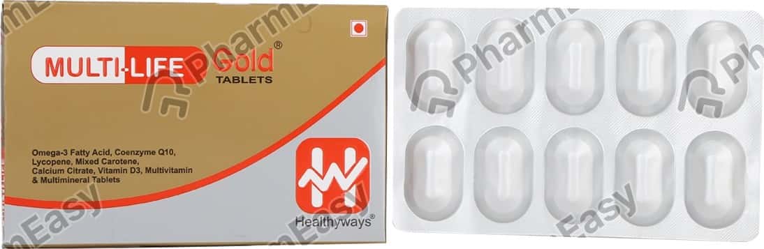 Buy Multi Life Gold Tablet (10) Online at Flat 15% OFF | PharmEasy