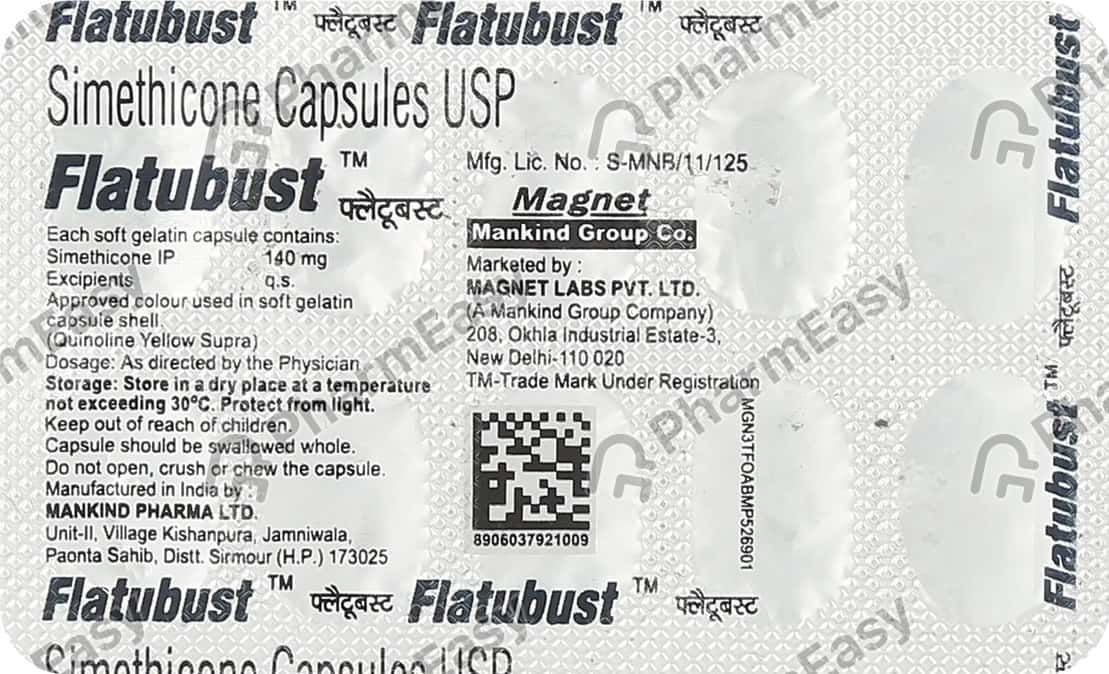 Buy Flatubust 140 MG Capsule (10) Online at Flat 15% OFF | PharmEasy