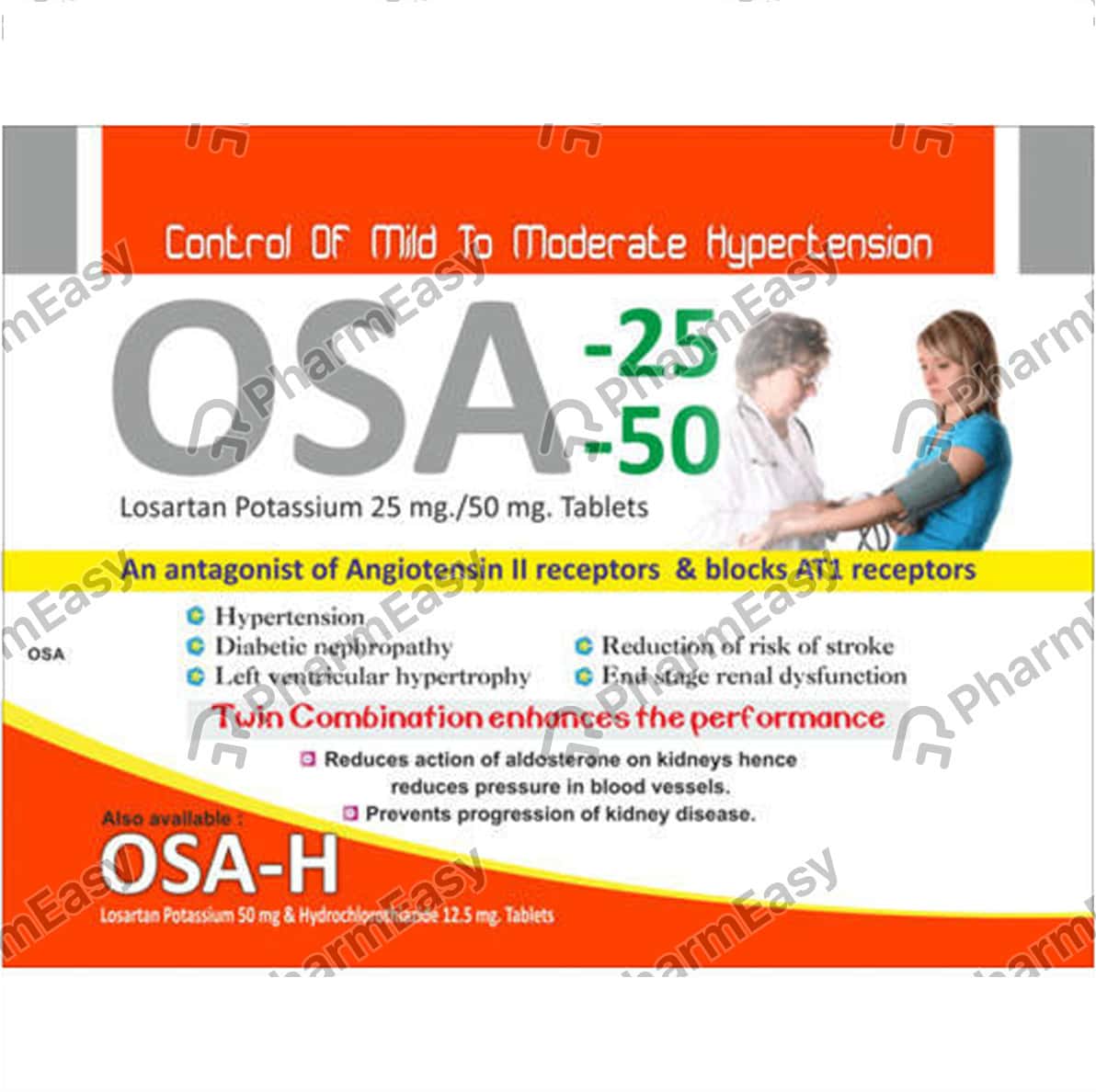 Osa 50 MG Tablet (10): Uses, Side Effects, Price & Dosage | PharmEasy