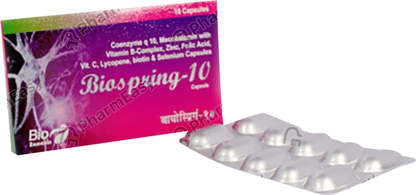 Buy Biospring 10 Strip Of 10 Capsules Online at Flat 15% OFF | PharmEasy