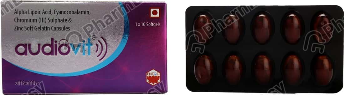 Buy Audiovit Strip Of 10 Capsules Online at Flat 15% OFF | PharmEasy