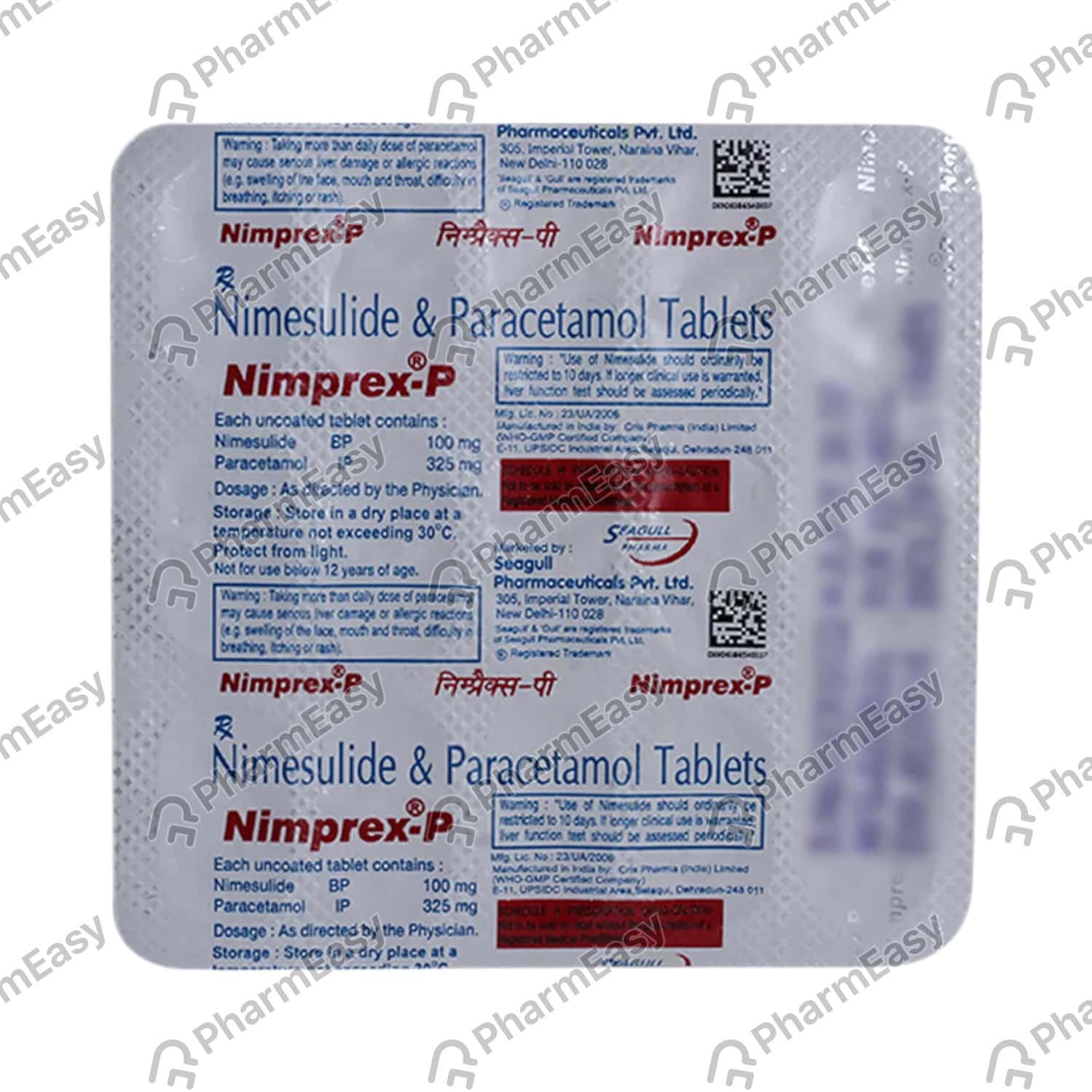 Nimprex P Strip Of 15 Tablets: Uses, Side Effects, Price & Dosage ...